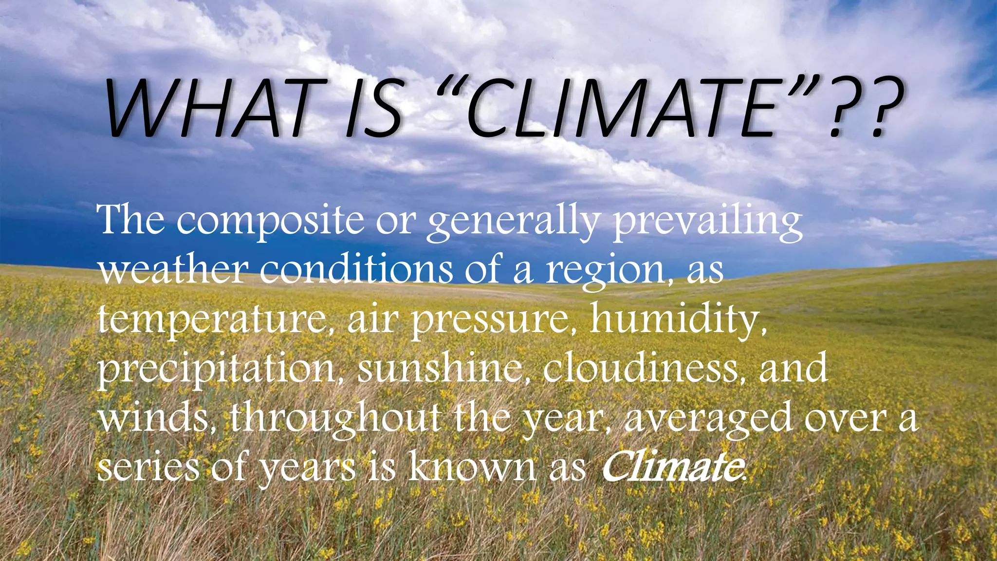 Climate change | PPTX