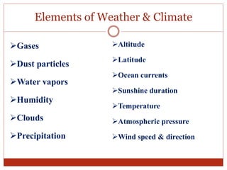 climate change - presentation ( ppt ) | PPT