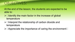 CLIMATE CHANGE power point in science grade 9 | PPTX