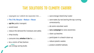 Climate Change Topic for IELTS SPEAKING Class | PDF