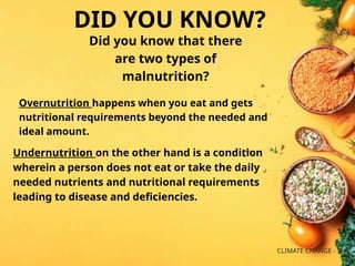 Characteristics sign and symptoms of malnutrition. | PPTX