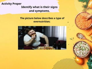 Characteristics sign and symptoms of malnutrition. | PPTX