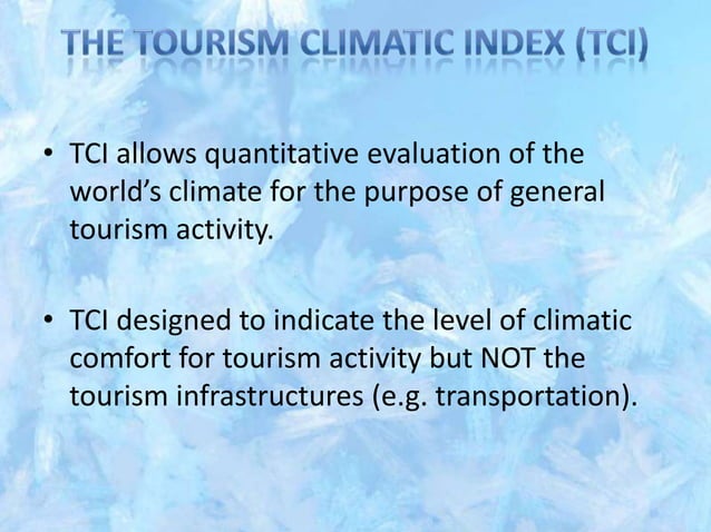 Climate change implications on Tourism flows and seasonality | PPTX