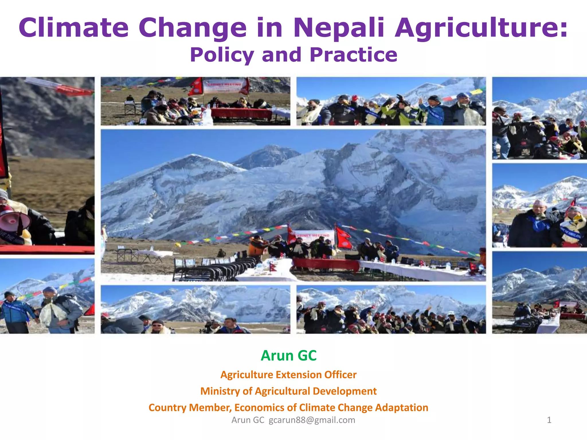 Climate change nepal | PPTX