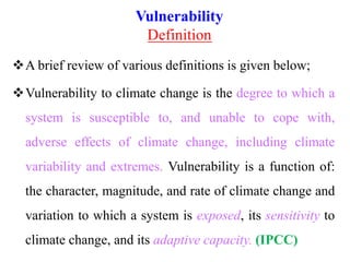 CLIMATE CHANGE ADAPTATION -VULNERABILITY ASSESMENT | PPTX