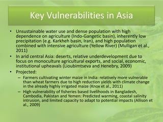 Climate change adaptation and livelihoods in Asia | PDF
