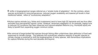Climate change ,adaptation and mitigation in fisheries | PPTX