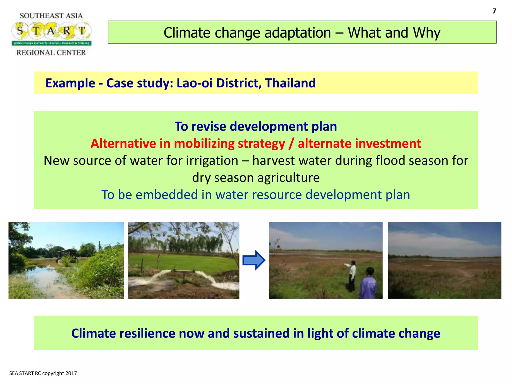 Climate Change Adaptation: Principle and Perspectives from Thailand ...