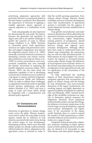 Climate change and agricultural water management in Developing ...