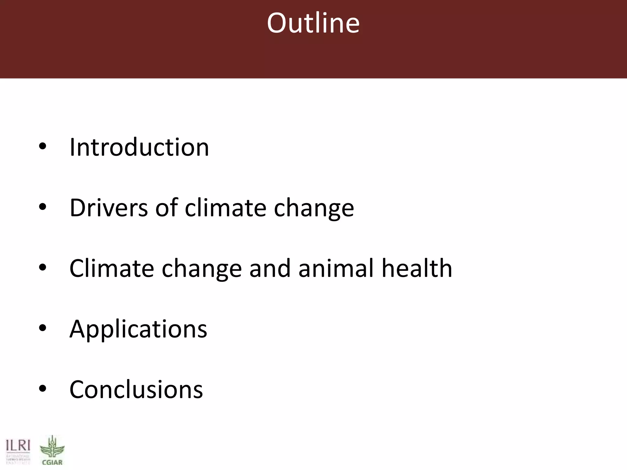 Climate change and animal health | PPTX