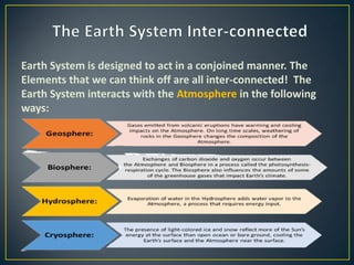 Climate change and aspects of earth system | PDF