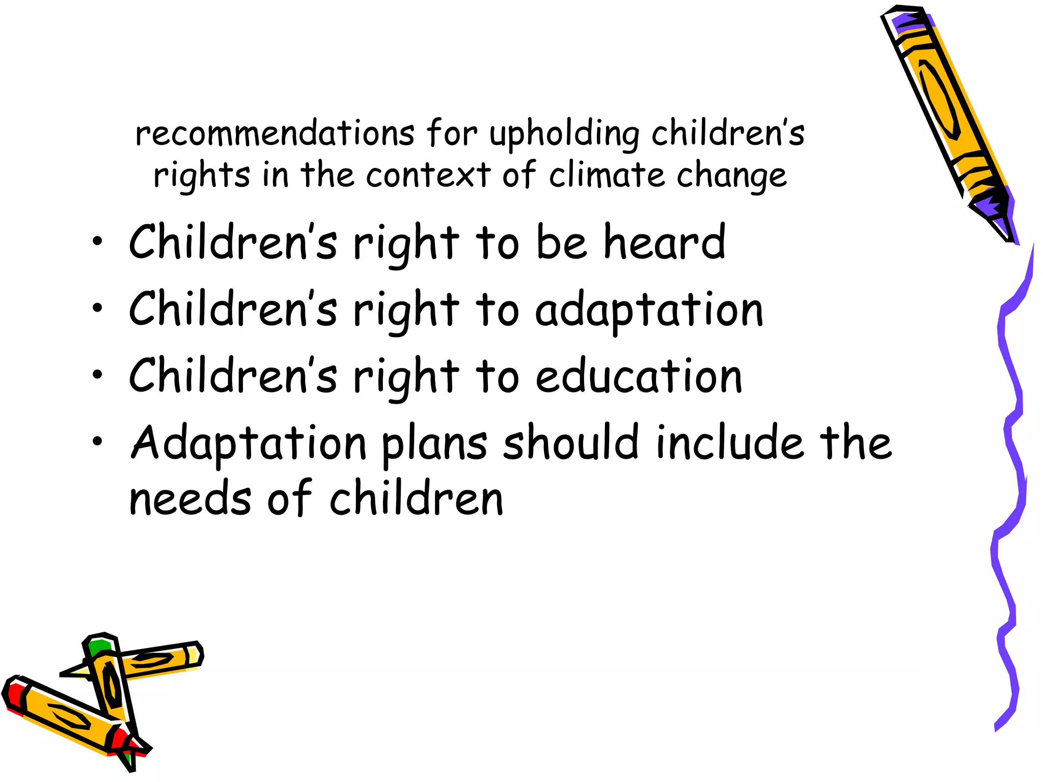 Climate change and children | PPSX