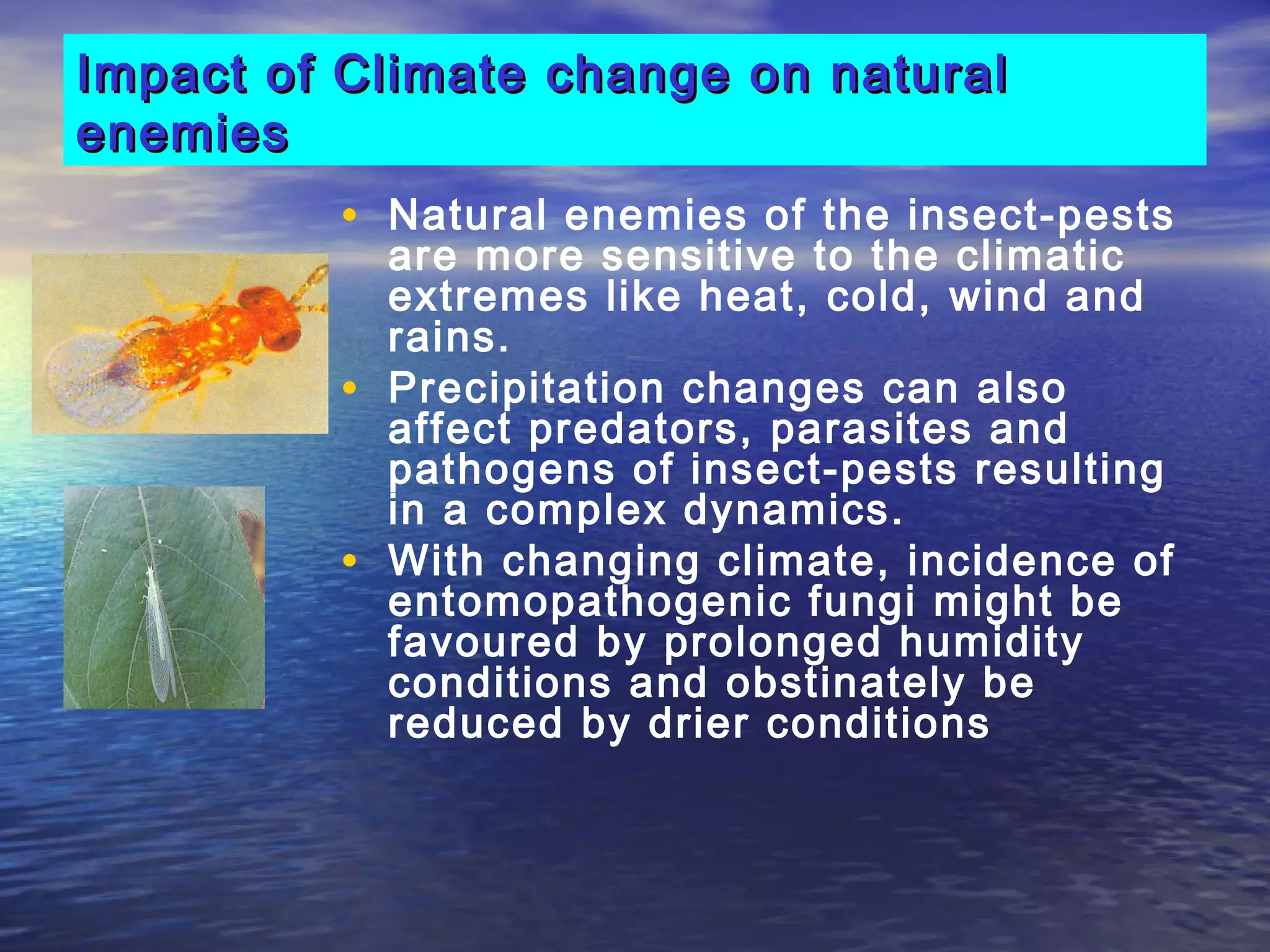 Climate change and crop pest scenario | PPT