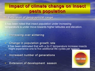 Climate change and crop pest scenario | PPT