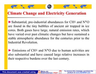 Climate change and electricity generation | PPT