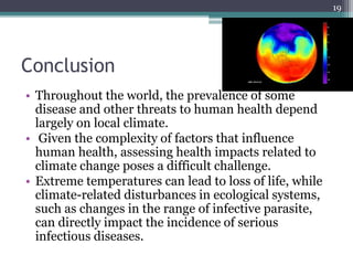 Climate change and emerging infectious and vector diseases | PPTX