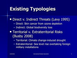 Climate Change And Environmental Security | PPT