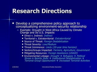 Climate Change And Environmental Security | PPT