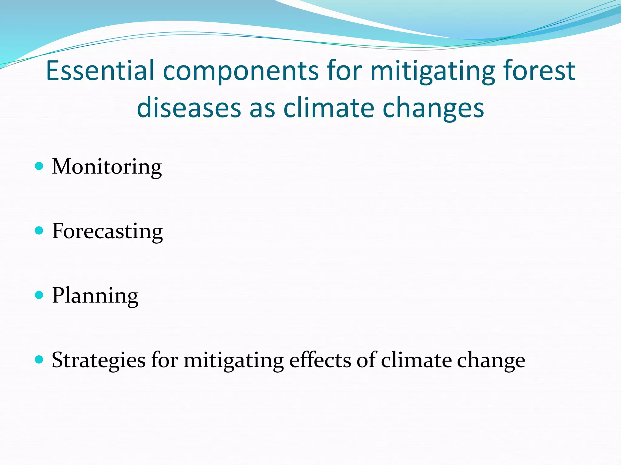 Climate change and forest diseases | PPT