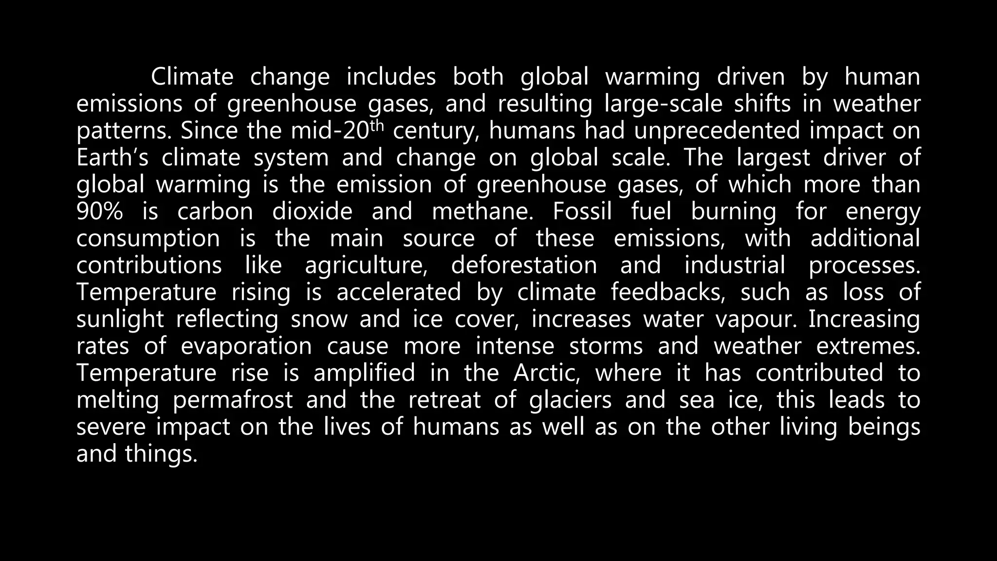 Climate change and global warming English lesson Summary | PPT