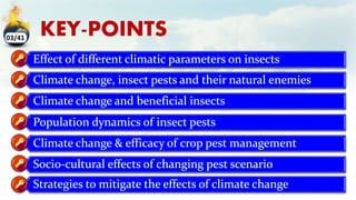 Climate change and insect distribution: its implications | PPTX