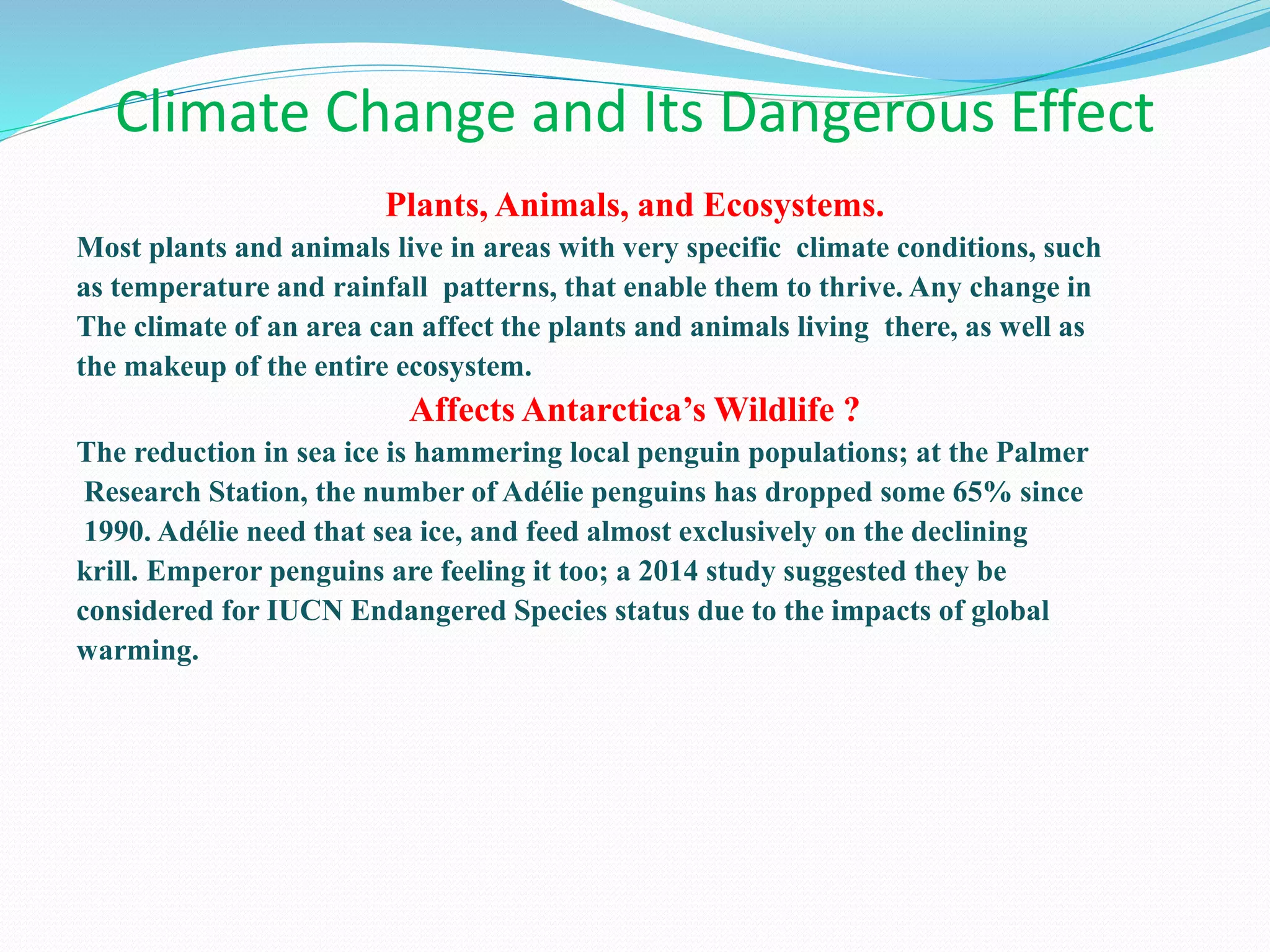 Climate Change and Its Dangerous Effect | PPT