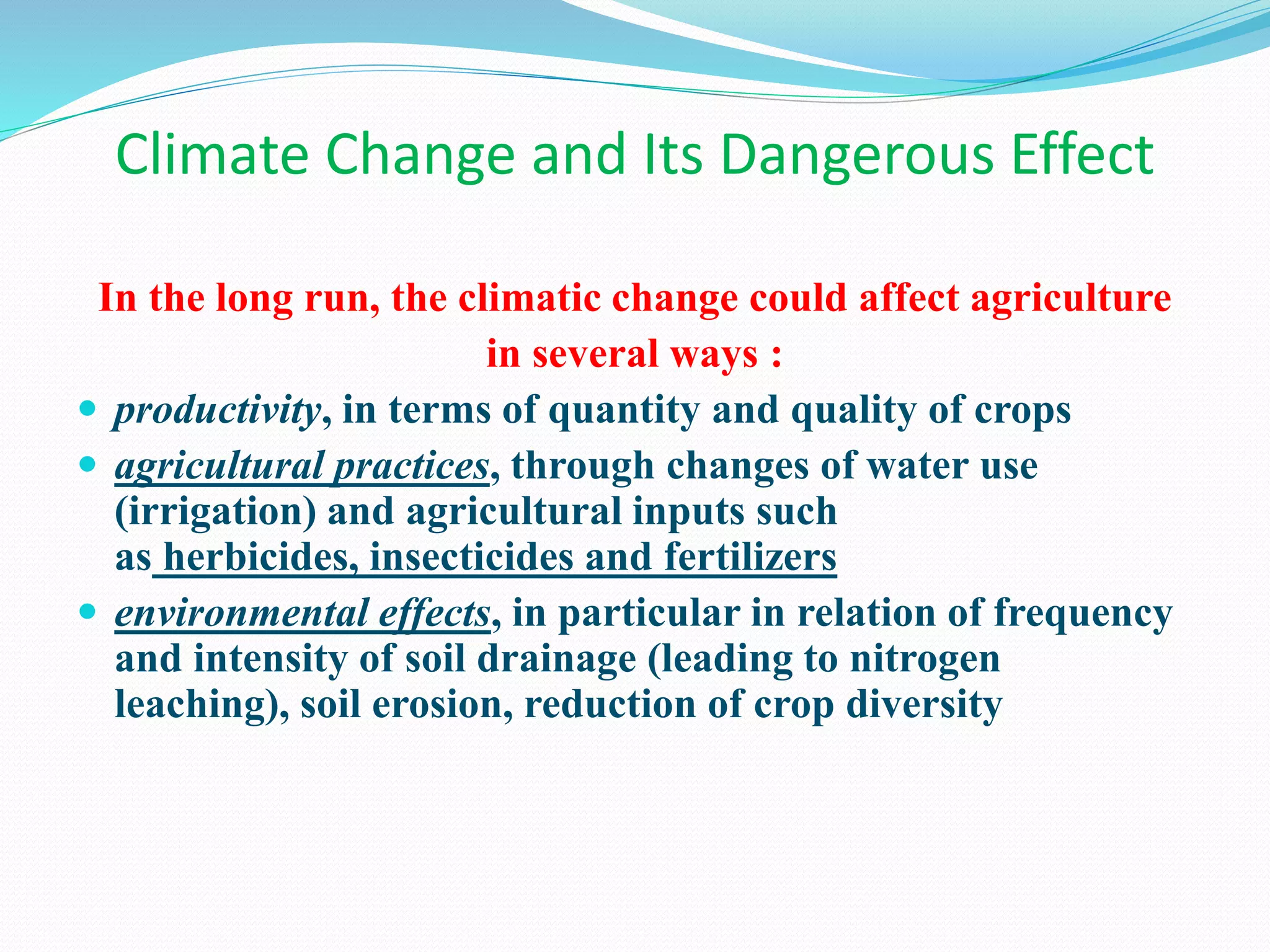 Climate Change and Its Dangerous Effect | PPT