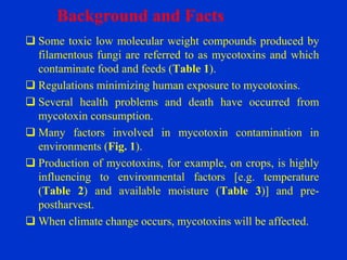 Climate change and mycotoxins | PPTX