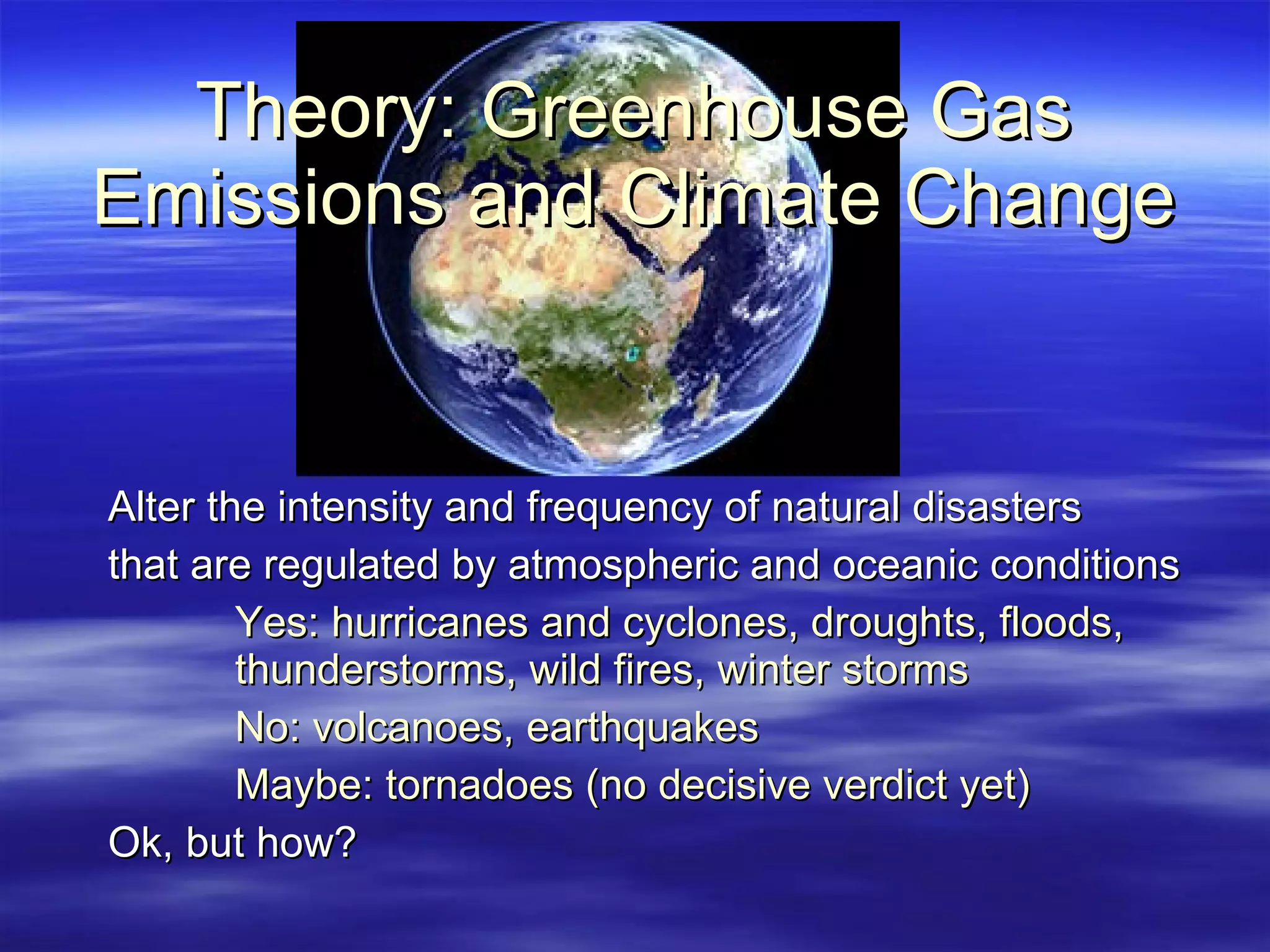 Climate Change And Natural Disasters | PPT
