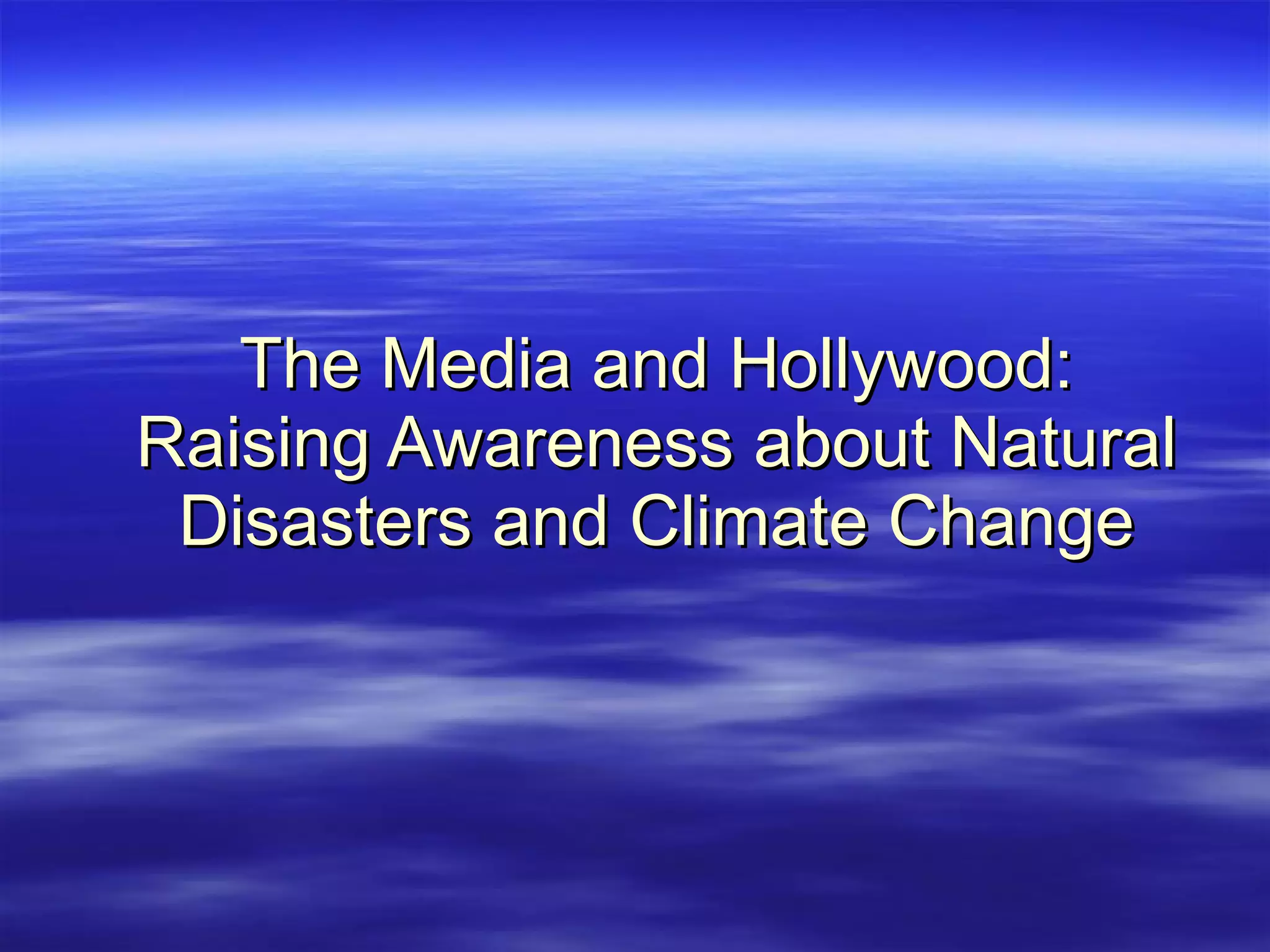 Climate Change And Natural Disasters | PPT