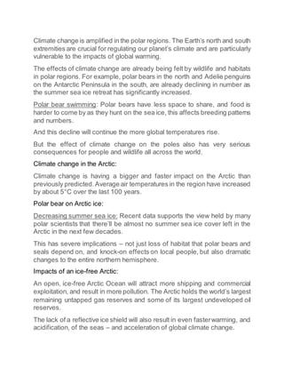 Climate change and polar regions | DOCX