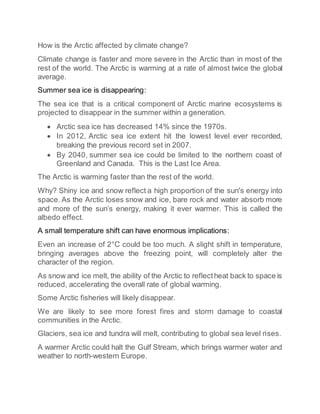 Climate change and polar regions | DOCX