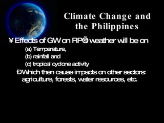 Climate Change and the Philippines | PPT