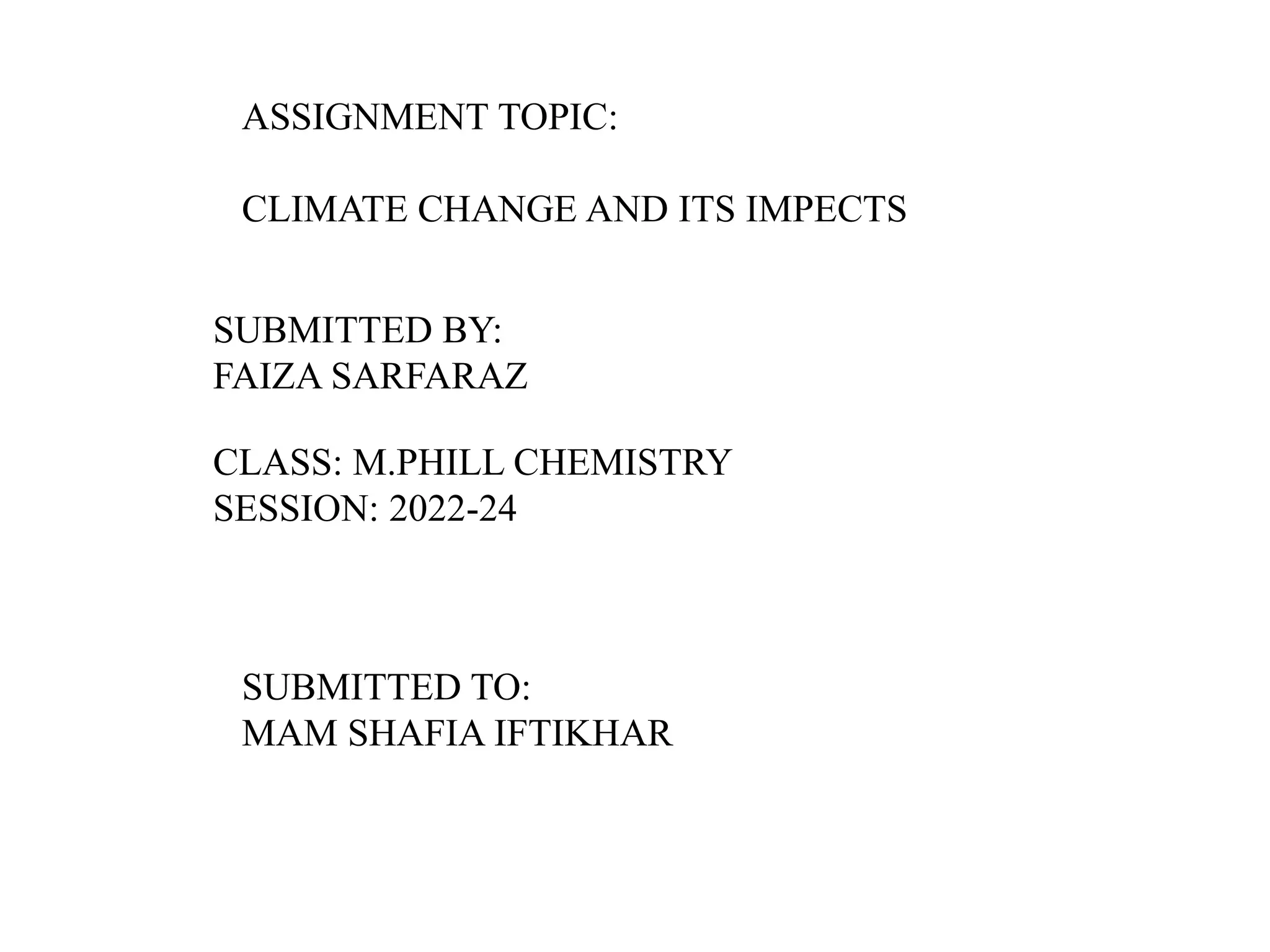 CLIMATE CHANGE ASSIGNMENT.ppt