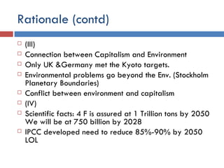Climate change & capitalism | PPT
