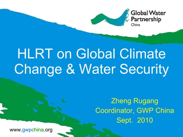 Climate change China experience-HLRT on Global Climate Change & Water ...