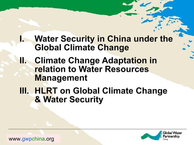 Climate change China experience-HLRT on Global Climate Change & Water ...