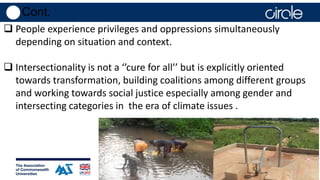Exploring Gender, Climate Change Vulnerability and Adaptive Capacity ...