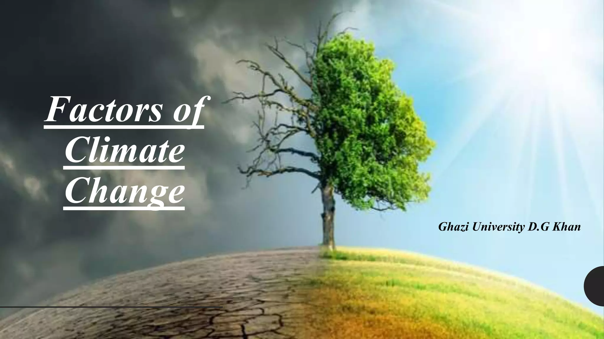 Climate Change Factors | PPTX