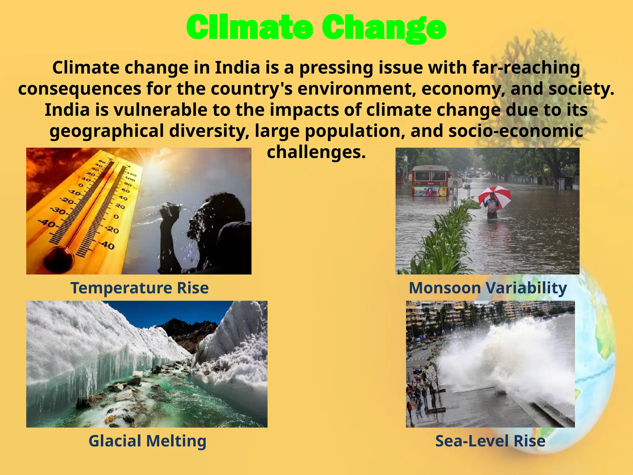 Climate Change and its effect on environment | PPTX