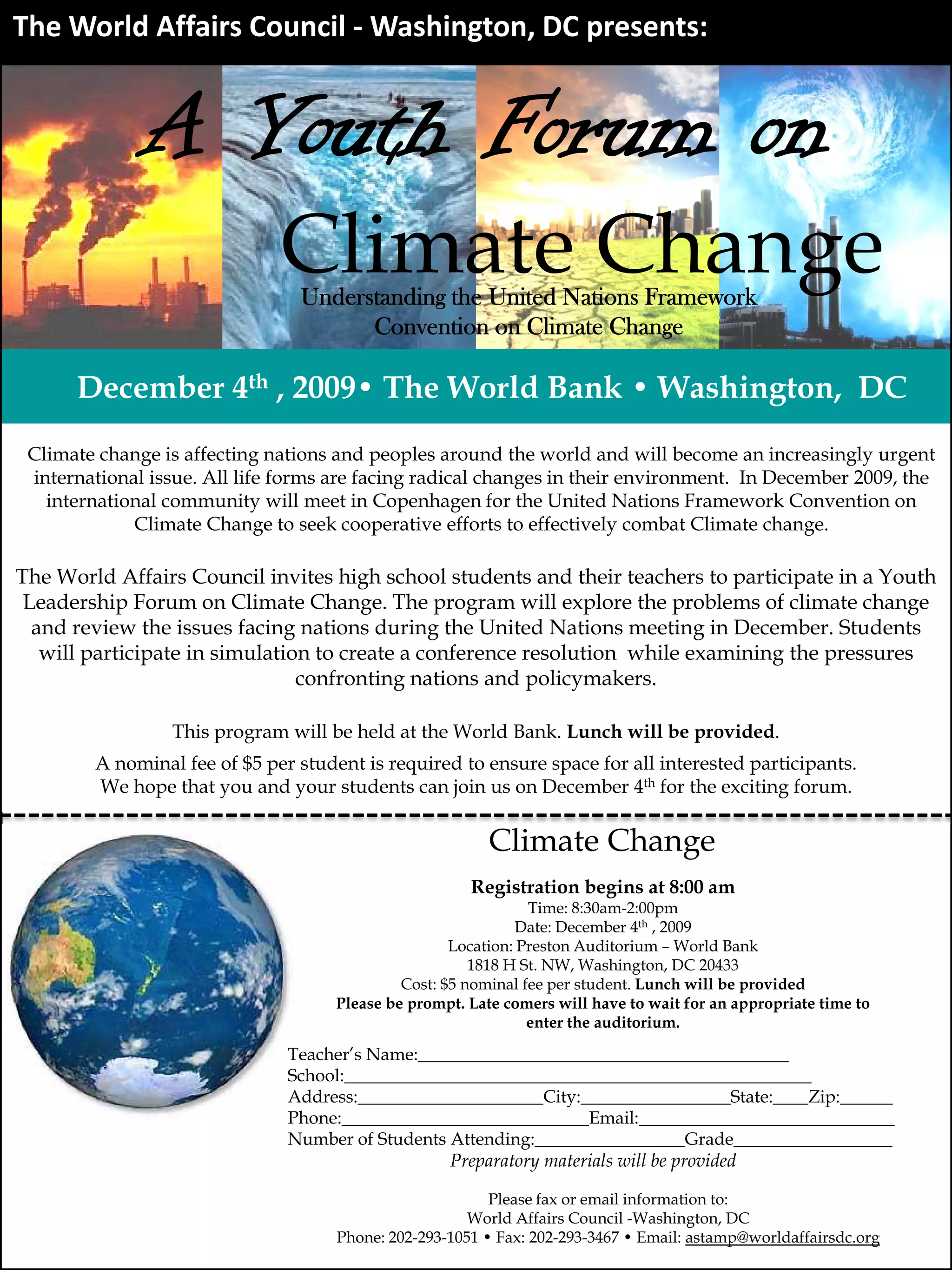 Climate Change Flyer | PDF