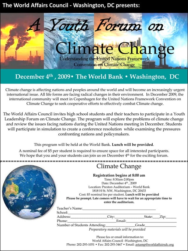 Climate Change Flyer | PDF