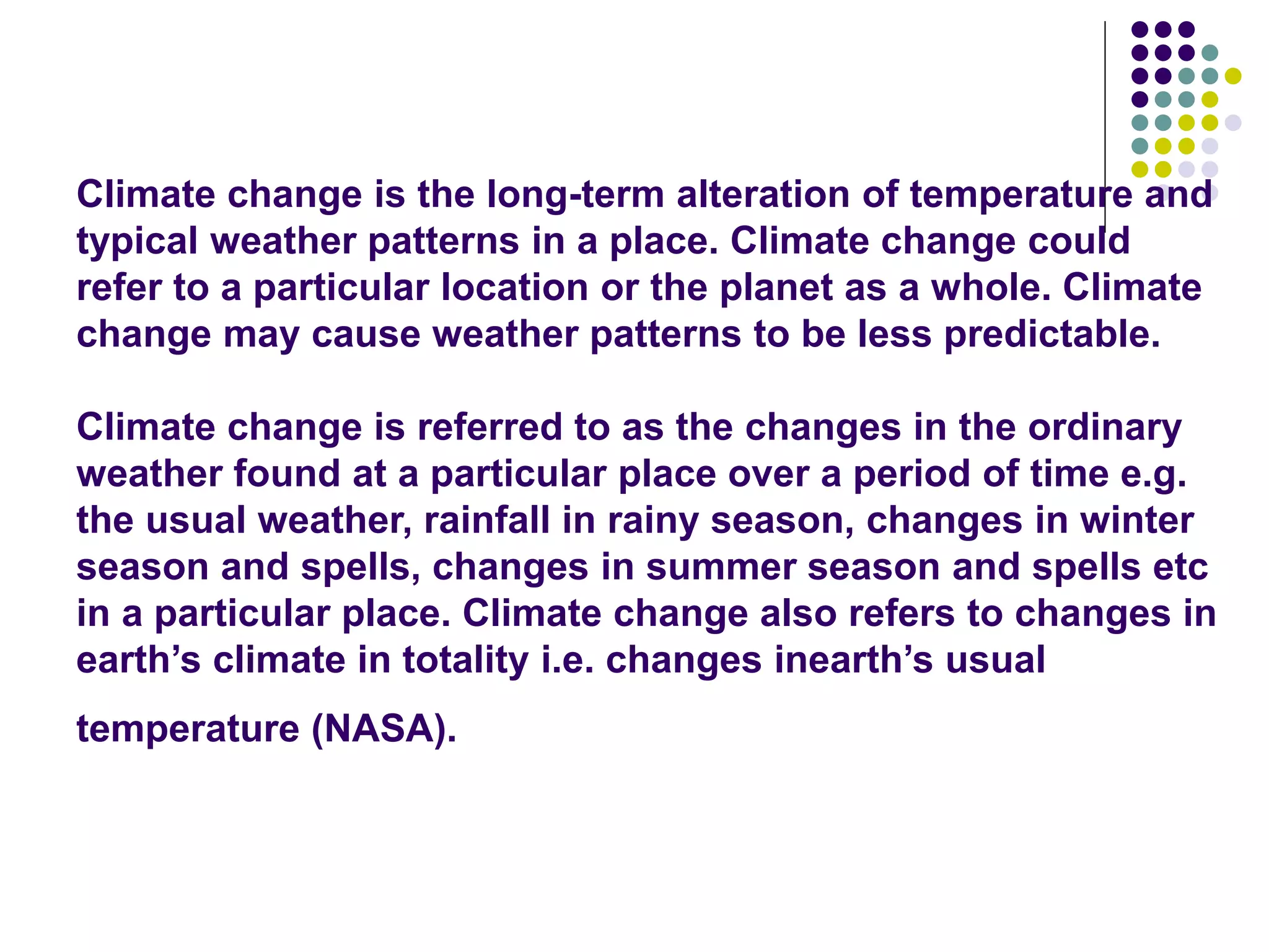 Climate change &global warming | PPT