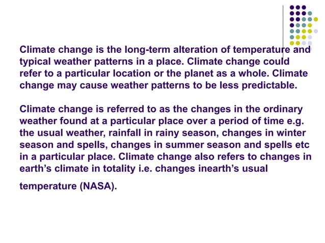 Climate change &global warming | PPT