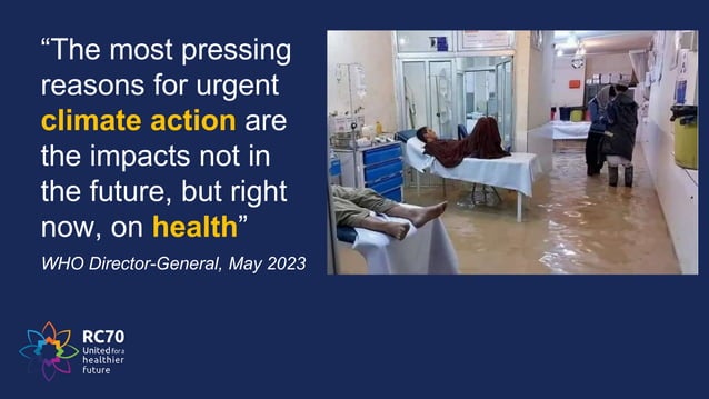 Climate change, health and environment a regional framework for action ...