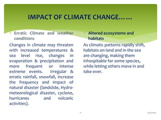 Climate change & Hydro-meteorological disaster | PDF