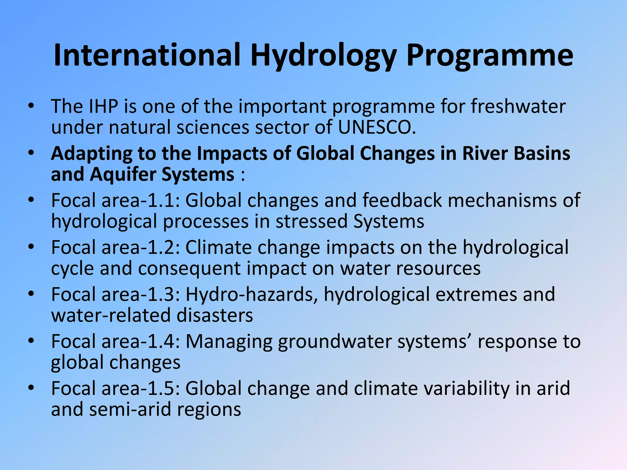 Climate change impact on Hydrology | PPTX