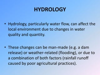 Climate change impact on Hydrology | PPTX