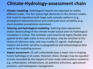 Climate change impact on Hydrology | PPTX