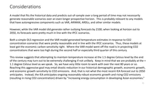 Climate change model forecast global temperature out to 2100 | PPTX
